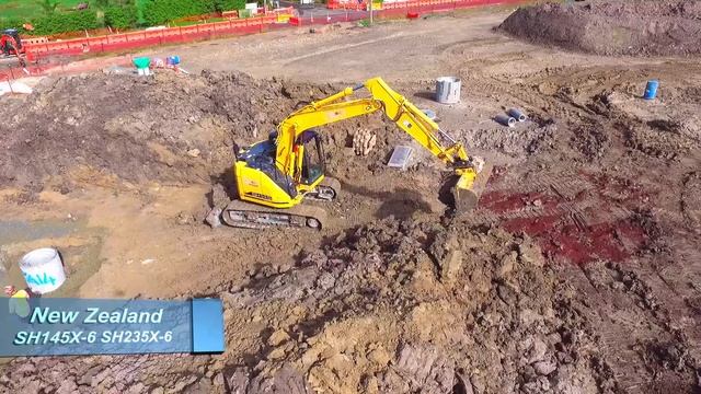 Экскаваторы Sumitomo SH145-6 и SH235X-6 в Новой Зеландии