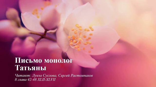 Письмо Онегина к Татьяне 8 глава Монолог Татьяны 8 глава 42-48 XLII-XLVII