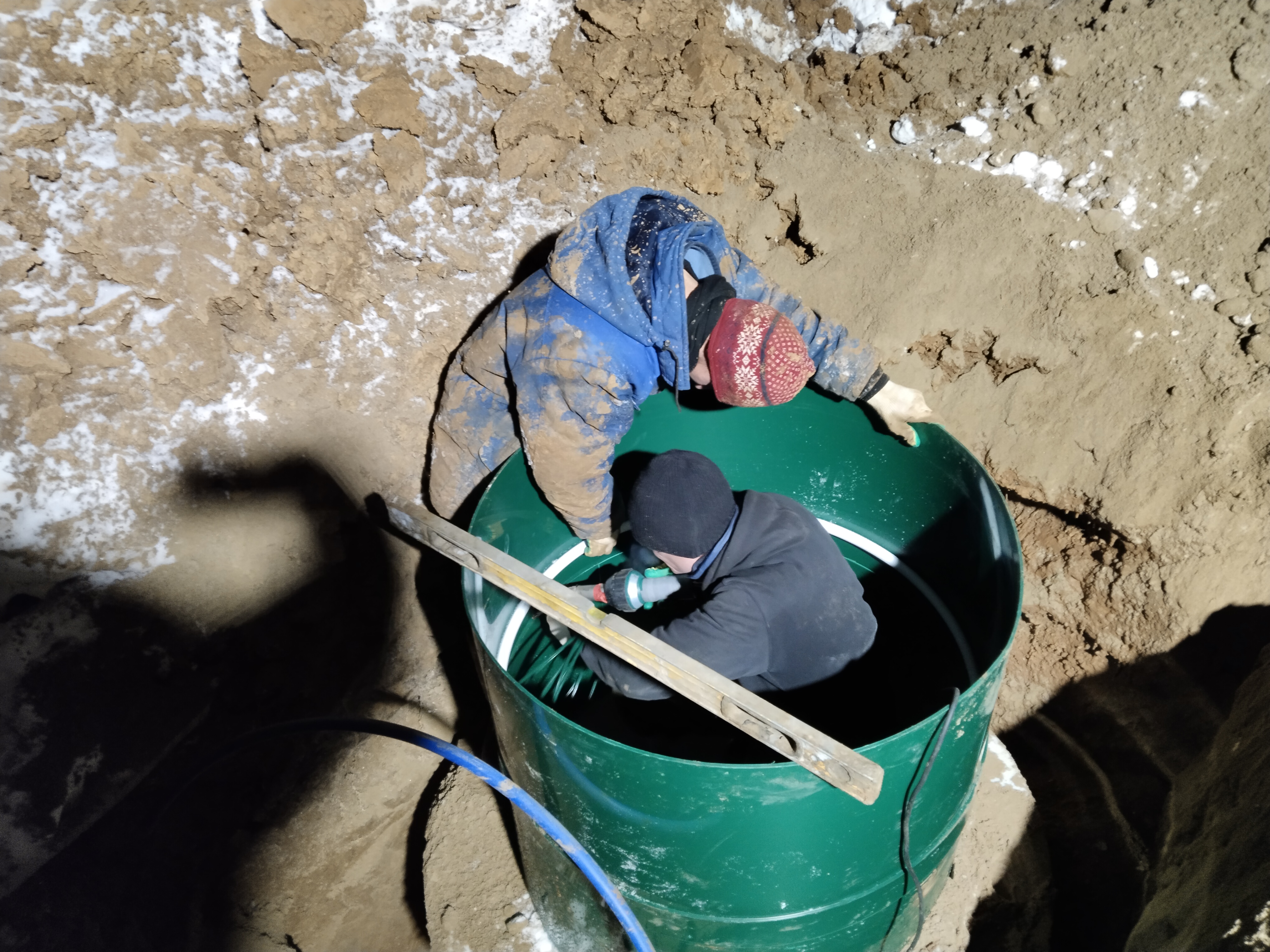 Септик для частного дома. Монтаж септик Биорикс 8 лонг пр.,в гостевых домиках.Истринский р-н.