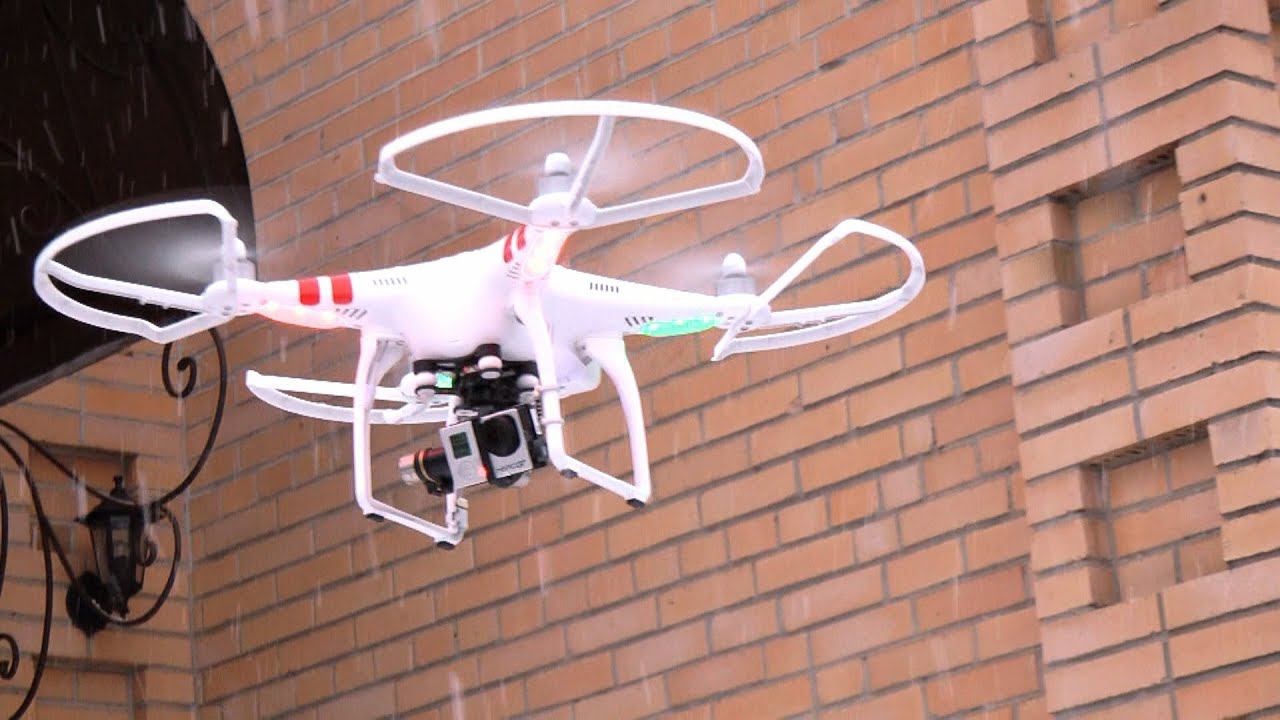 Первый полёт на DJI Fantom 2 с камерой GoPro Hero 3+ и подвесом Zenmuse H3-3D
