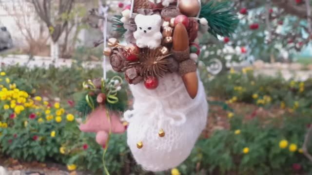 Новогодний Декор/Игрушка на ёлку/новогодний сапожок.