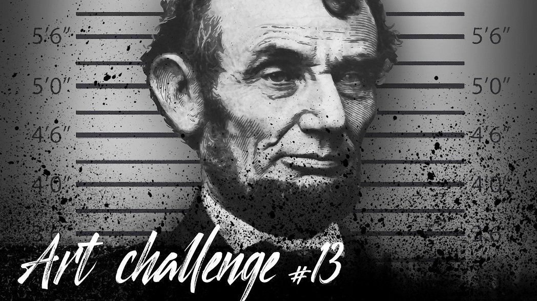 АРТ челлендж 13 день | Digital art  ART CHALLENGE | ПОРТРЕТ Авраам Линкольн| day #13