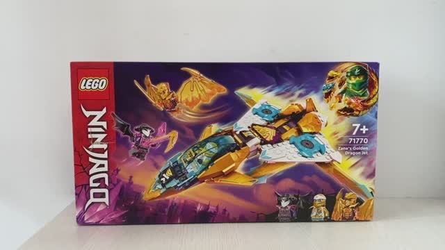 ОБЗОР ЛЕГО НИНДЗЯГО 71770 Джет Зейна "Золотой Дракон" LEGO NINJAGO Zane's Golden Dragon Jet Самолёт