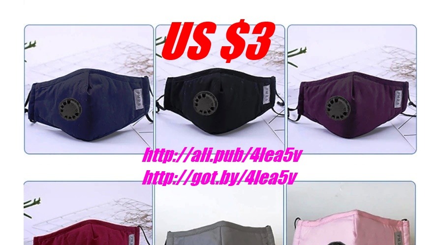 ✅ Маска Анти-пыль моющаяся, PM2.5 анти-туман, 2020 