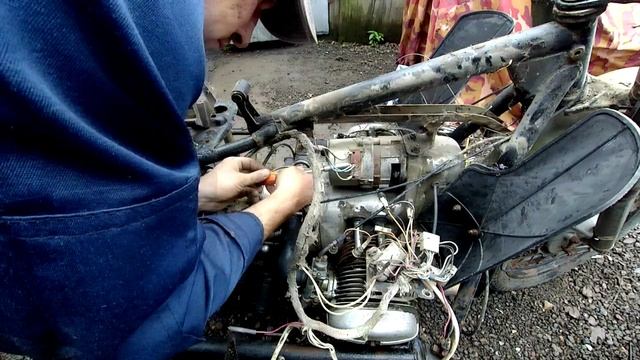 Начало разборки "Лешего"