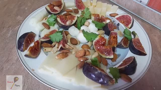 Красивая сырная нарезка на праздничный стол.