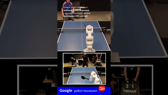 робот-теннисист от Google#shorts #анонс #технология #новости