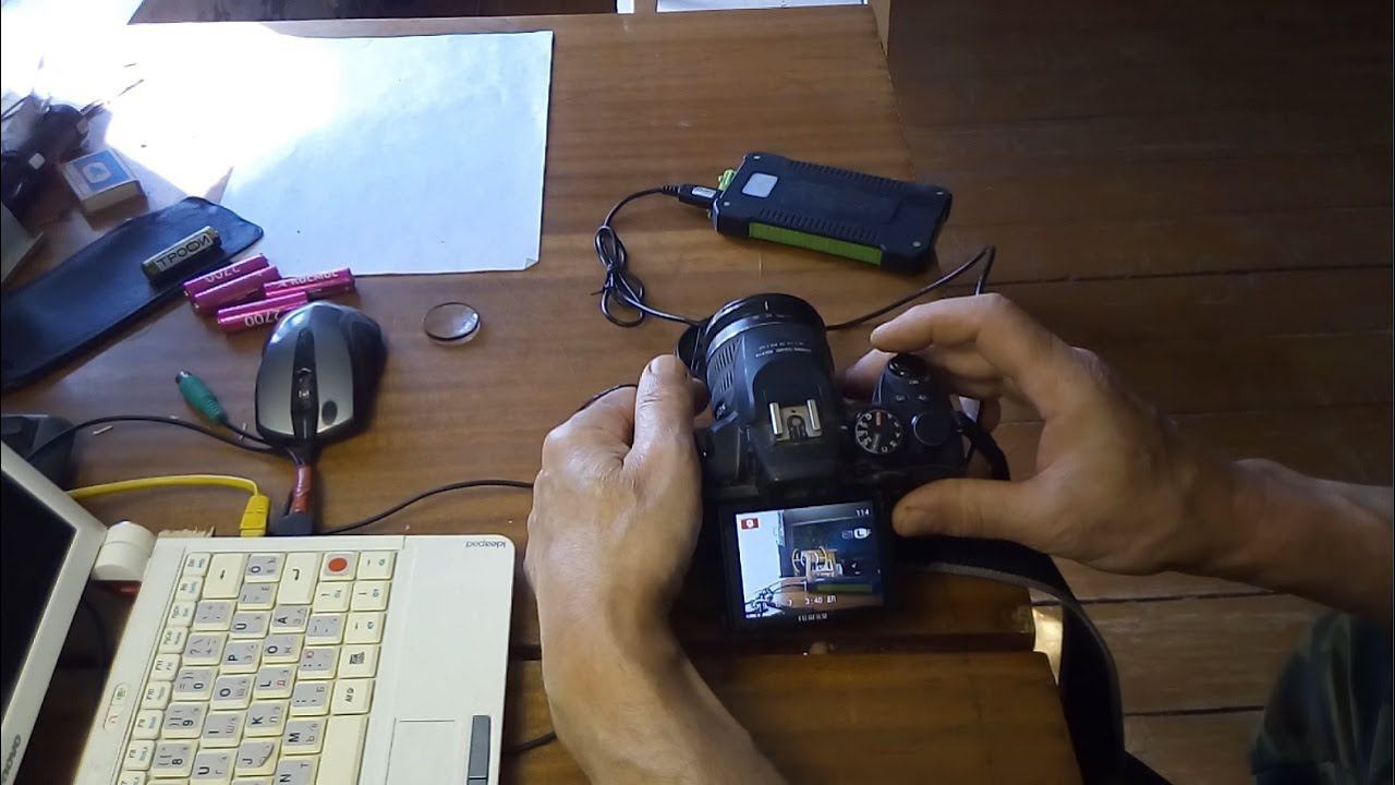 Fujifilm FinePix HS25EXR с источником внешнего питания сделанного своими руками