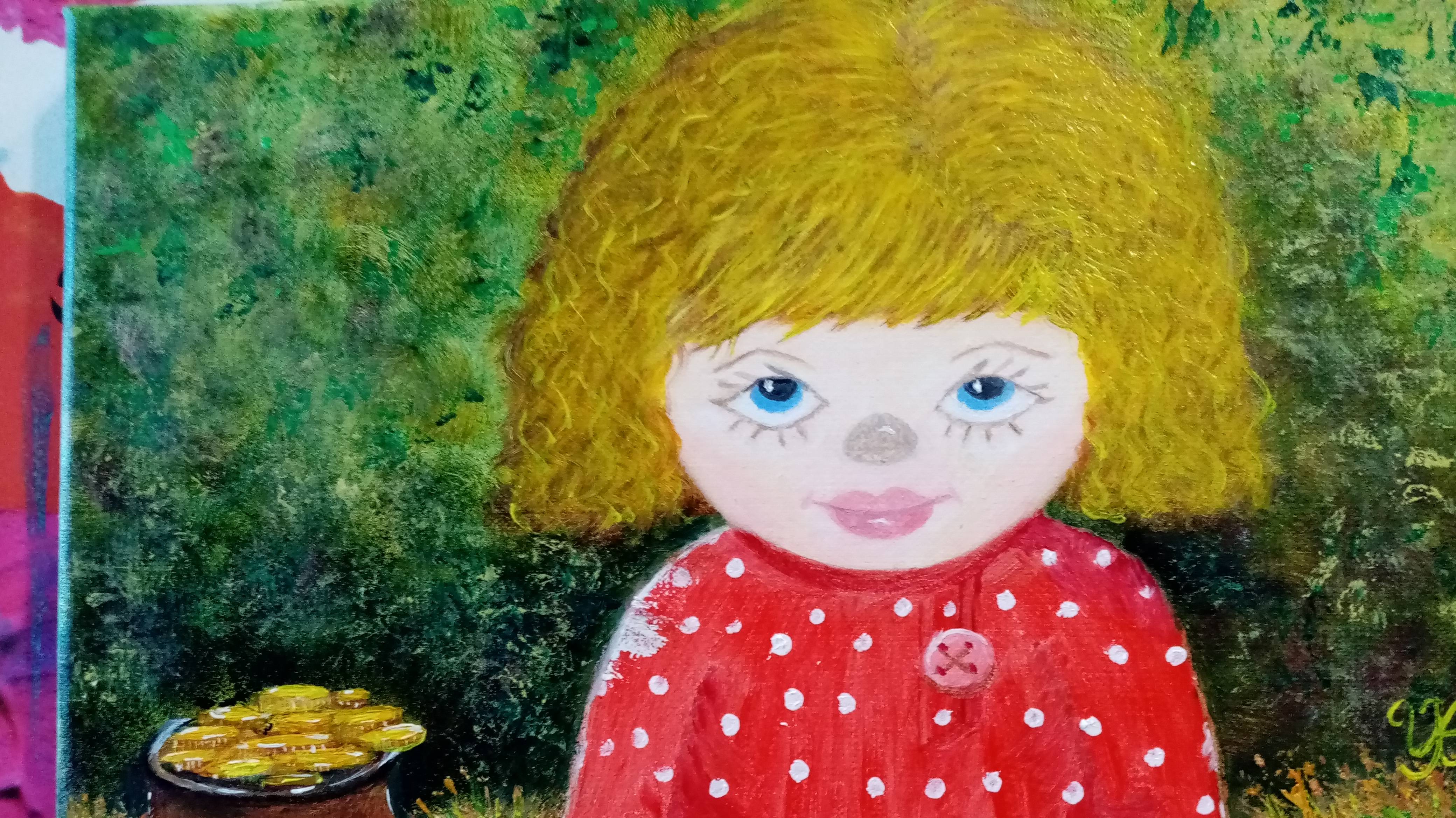 Домовёнок Кузя.
Категория: Живопись
Жанр:  Реализм
Направление: Классицизм
холст 40 на 50, масло. 20