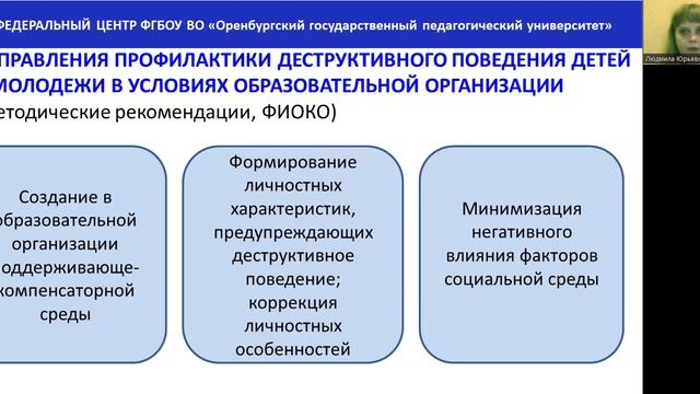 Профилактика деструктивного поведения детей и молодежи