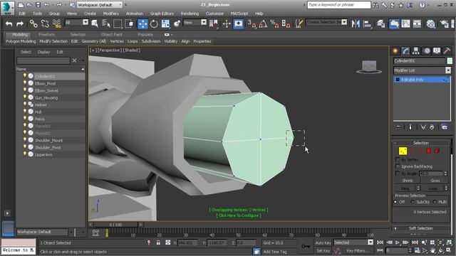 021. Моделирование внутренней части ручной пушки
