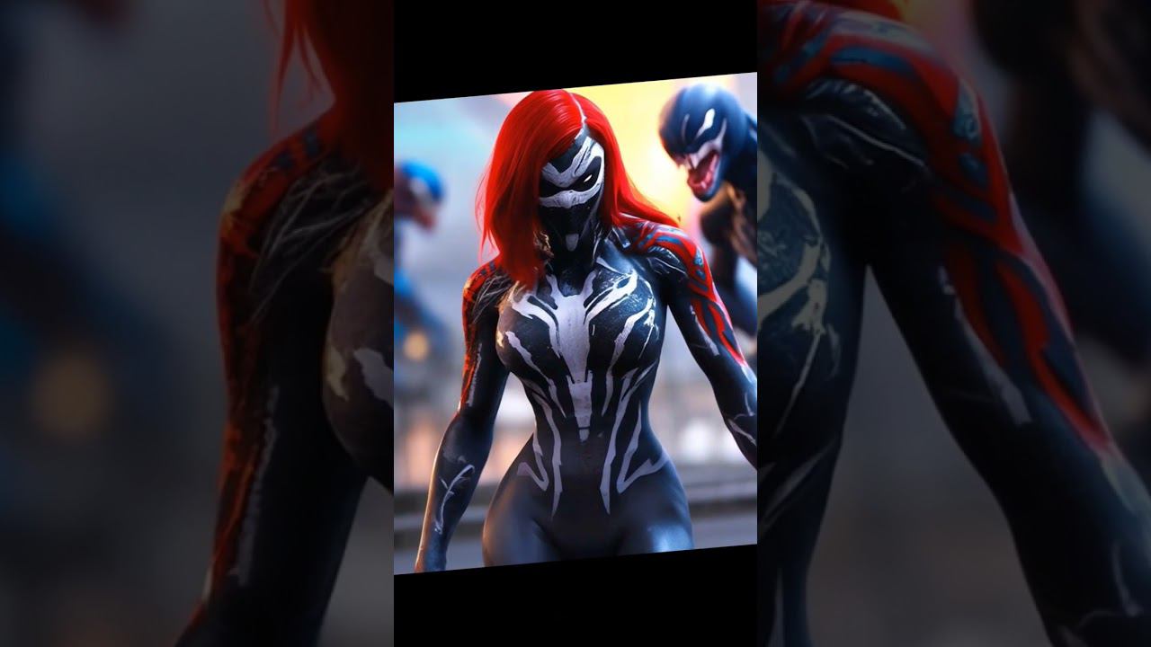 Superheroes as Venom #shorts  #avengers  #marvel