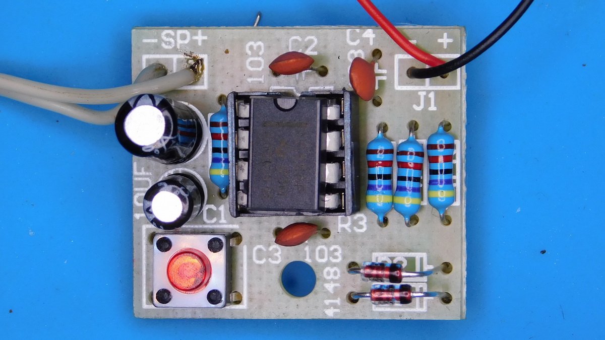 Плата дверного звонка со звуком мелодии из фильма "Бумер"