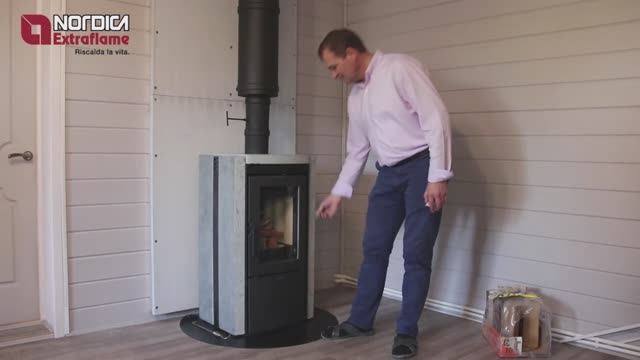 Печь-камин La Nordica Ester (Нордика Эстер) - Первая растопка