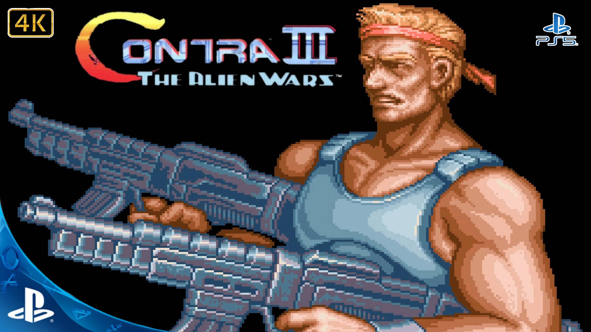 Contra 3:The Alien Wars (1992-SNES).Уровень 1.Sony PlayStation 5.4K.PS5.🎮