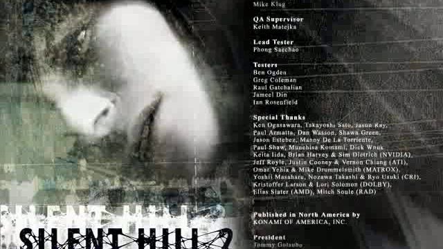 Авторы Сайлент Хилл 2 (credits)