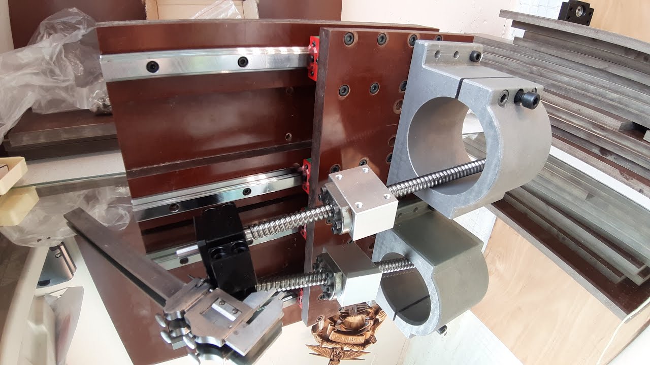 Ось Z. Фрезер с ЧПУ из текстолита, ЧПУ своими руками.