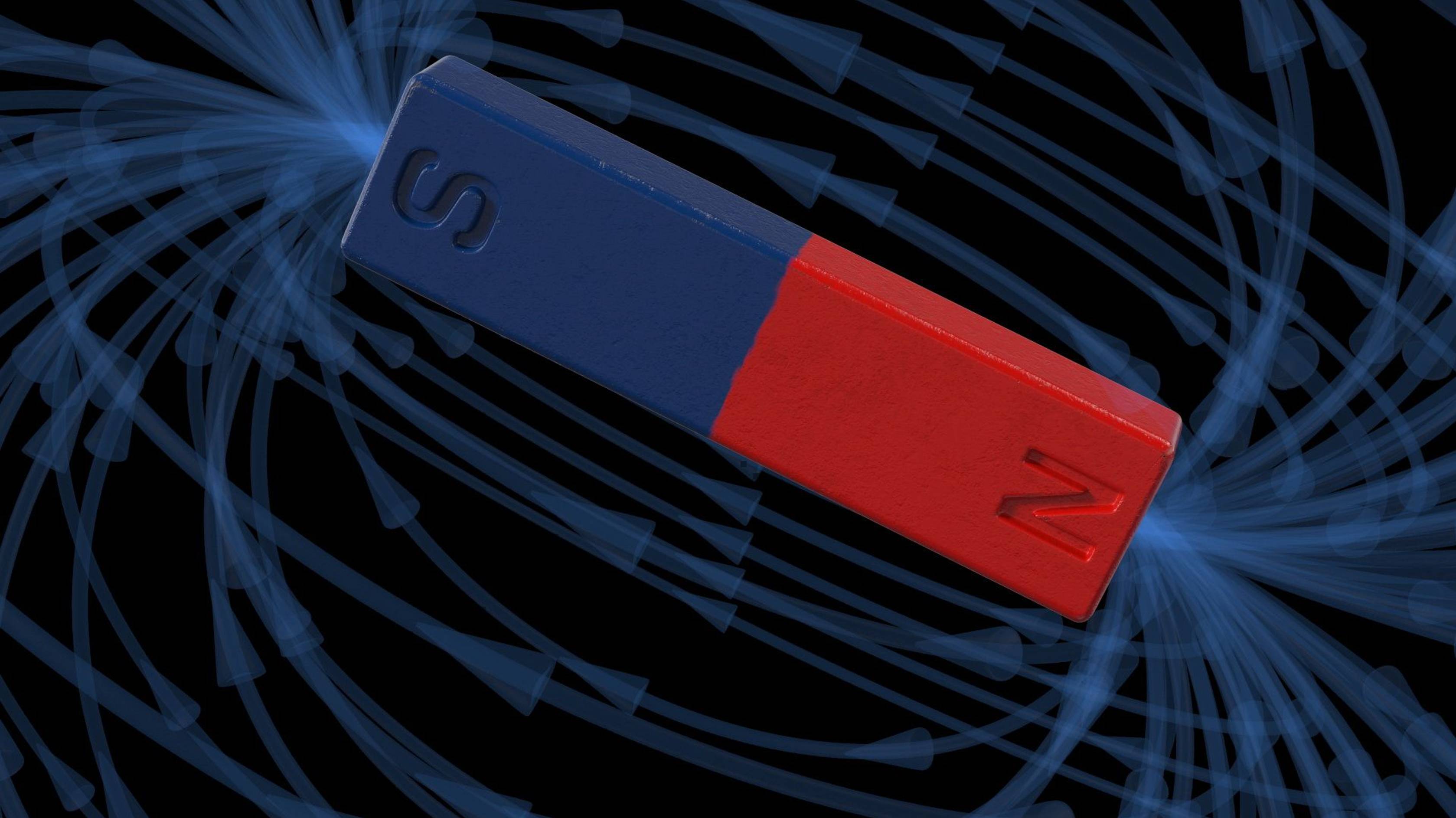 Датчик полюсов магнита, (N - S), схема.