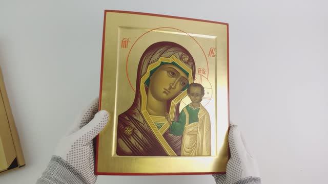 Икона Богородица Казанская 30х25