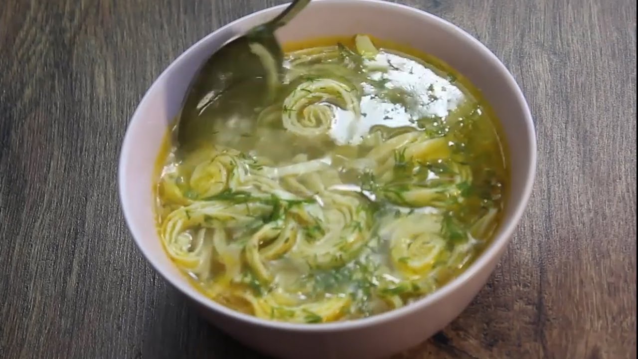 Готовим Куриный Суп с Яичными Блинчиками!  Легкий, яркий, вкусный!