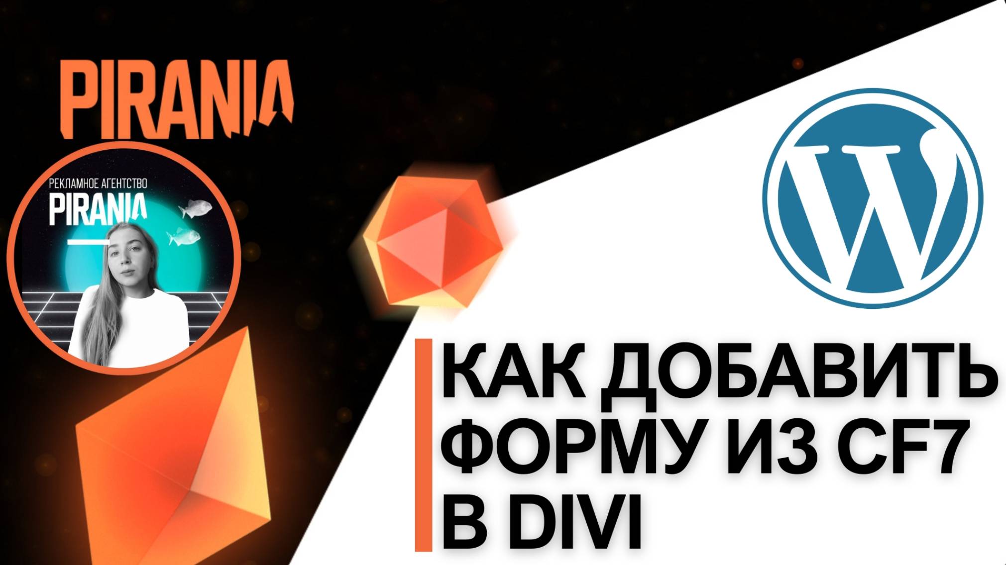 Как добавить форму из CF7 через плагин Divi в WordPress