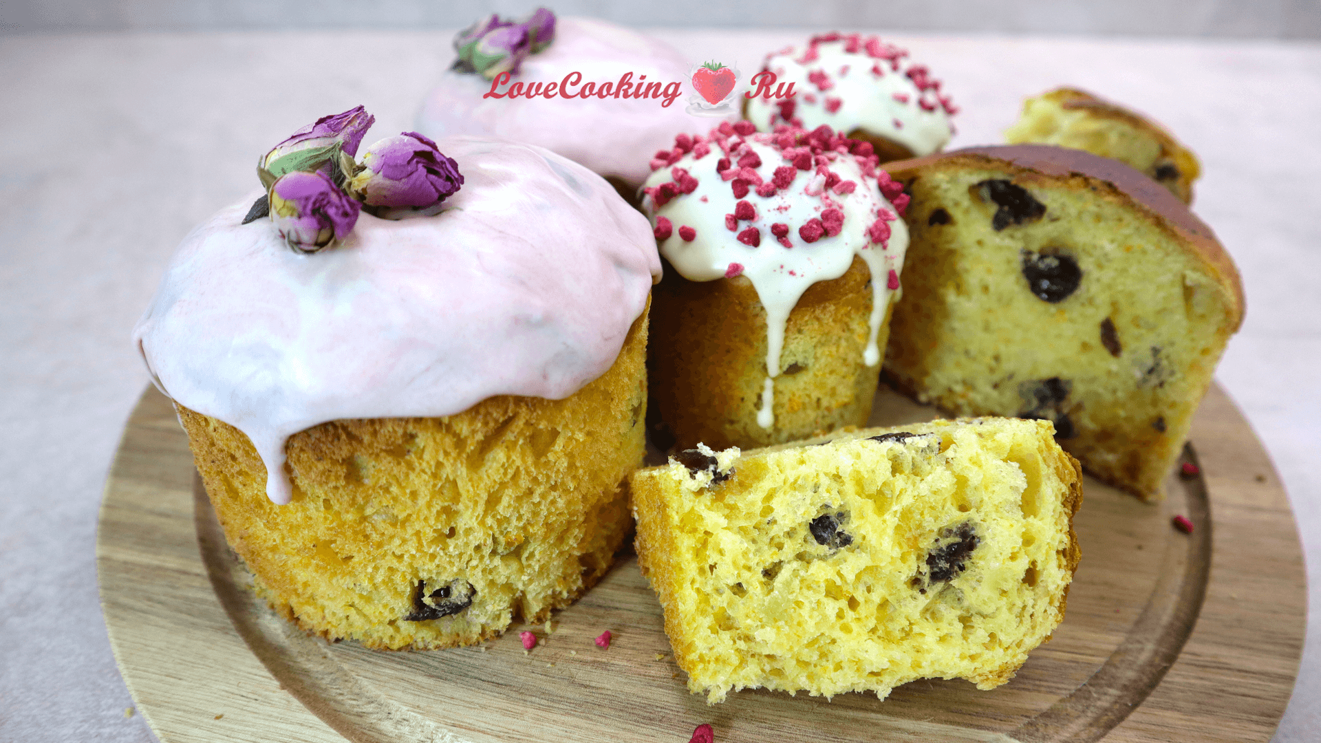 Пористые, влажные мандариновые куличи | LoveCookingRu