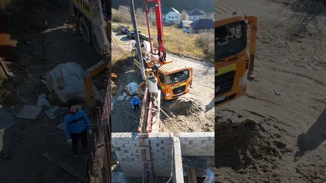 Монолитные работы за 20 секунд.