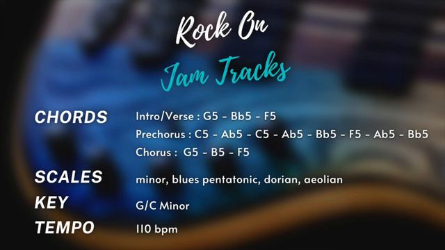 Минус для гитаристов  Соль Минор в стиле хард Рок (шред-рок)