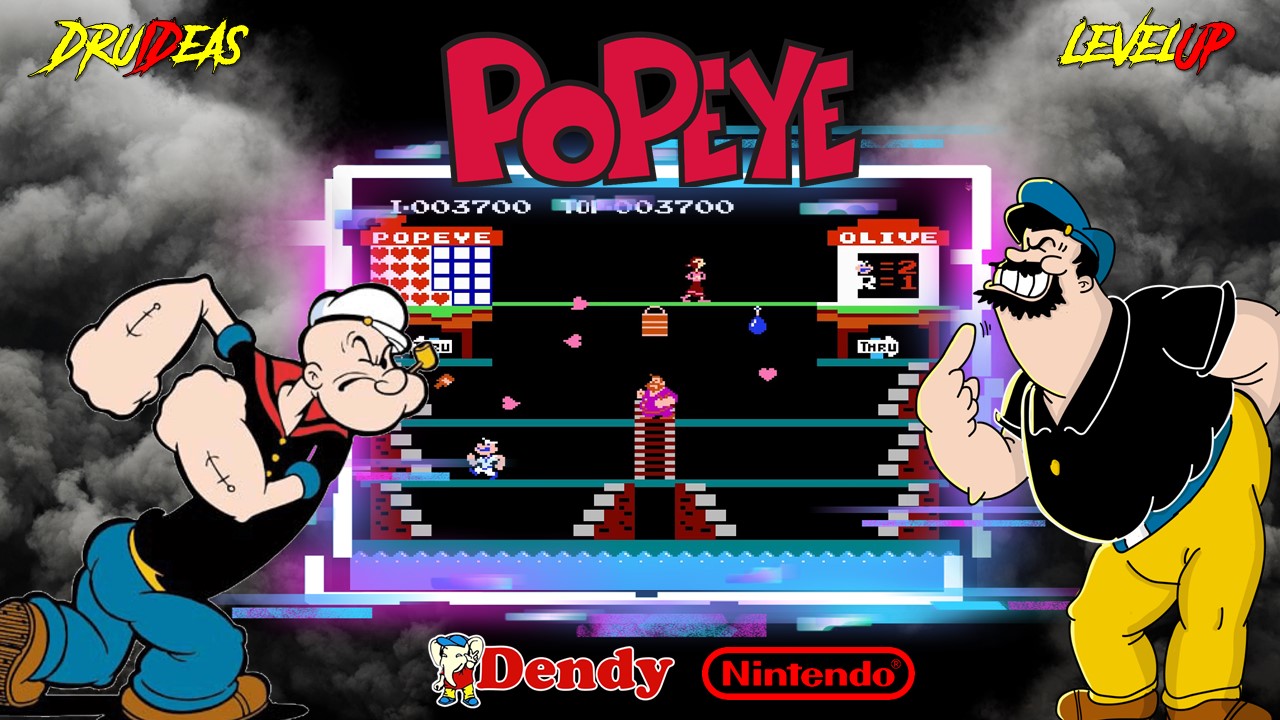 POPEYE | ПОПАЙ | DruIDeas | LEVEL UP | NES | DENDY