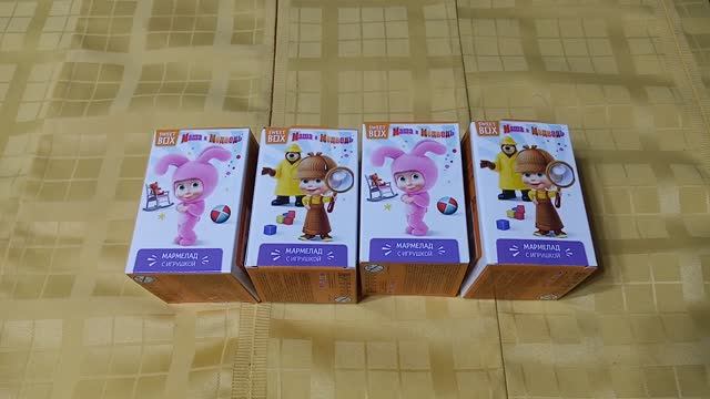 Открываем Свит Боксы Маша и Медведь №2. Open Sweet Boxes Masha and the Bear №2.