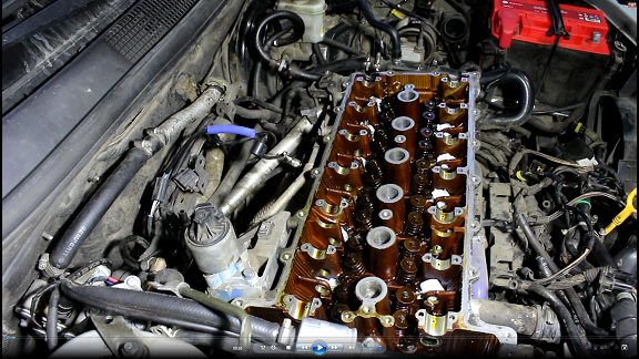 Замена маслосъемных колпачков на двигателе на Chevrolet Epica Шевроле Эпика 2006 года 2часть