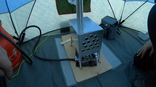 Зимняя палатка, теплообменник. Тест полного комплекта для комфортной рыбалки зимой.