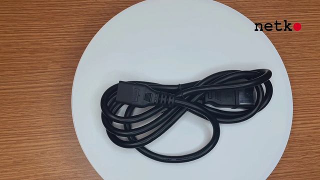 55810 Кабель питания (гнездо IEC С20 - штекер IEC С19) 3*2,5мм2, 2м, черный, NETKO Optima