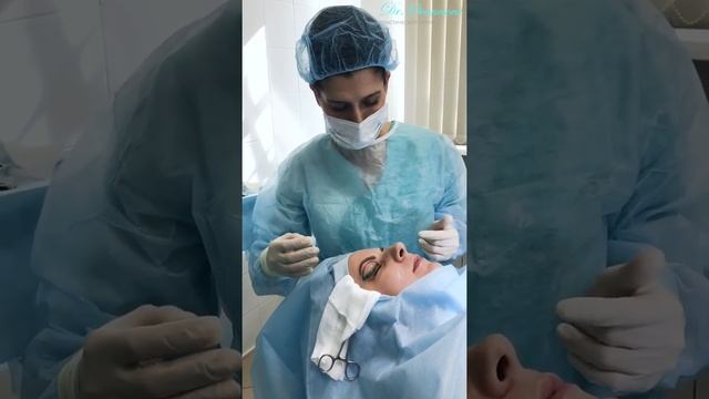 Пластика век. Начало операции. Пациент № 54