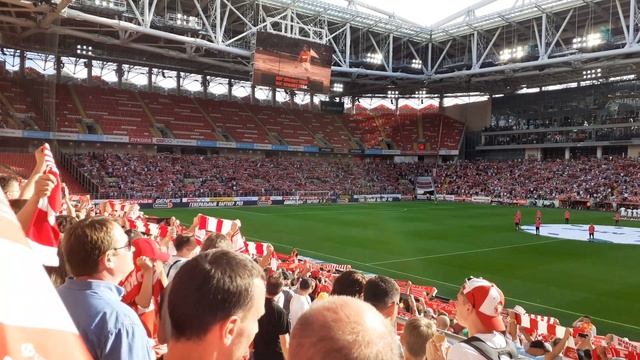 Спартак-Оренбург. Гимн Спартака на первом домашнем матче. Открытие арена 31 июля 2022. Поехали!!!