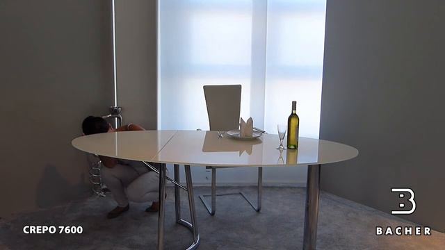 Стол Crepo 7600. Механизм раскладывания стола.