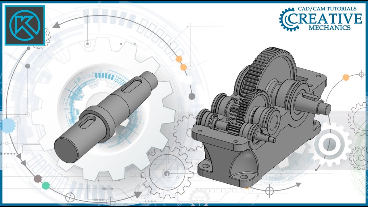 Редуктор в Компас 3D. Вал в Компас 3D