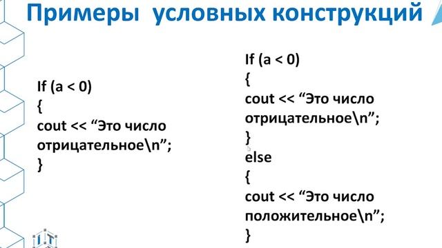 Условные конструкции