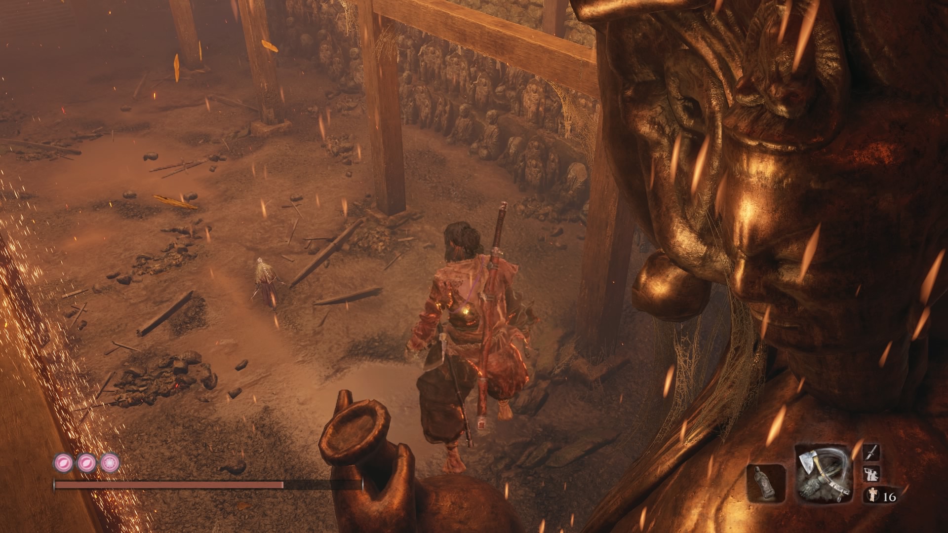 Воздушное плавание и скип поместья Хирато в Sekiro.mp4