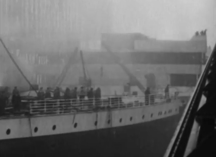 Кинохроника. Пароход (Британик), 1914. A steamer (the Britannic), 1914