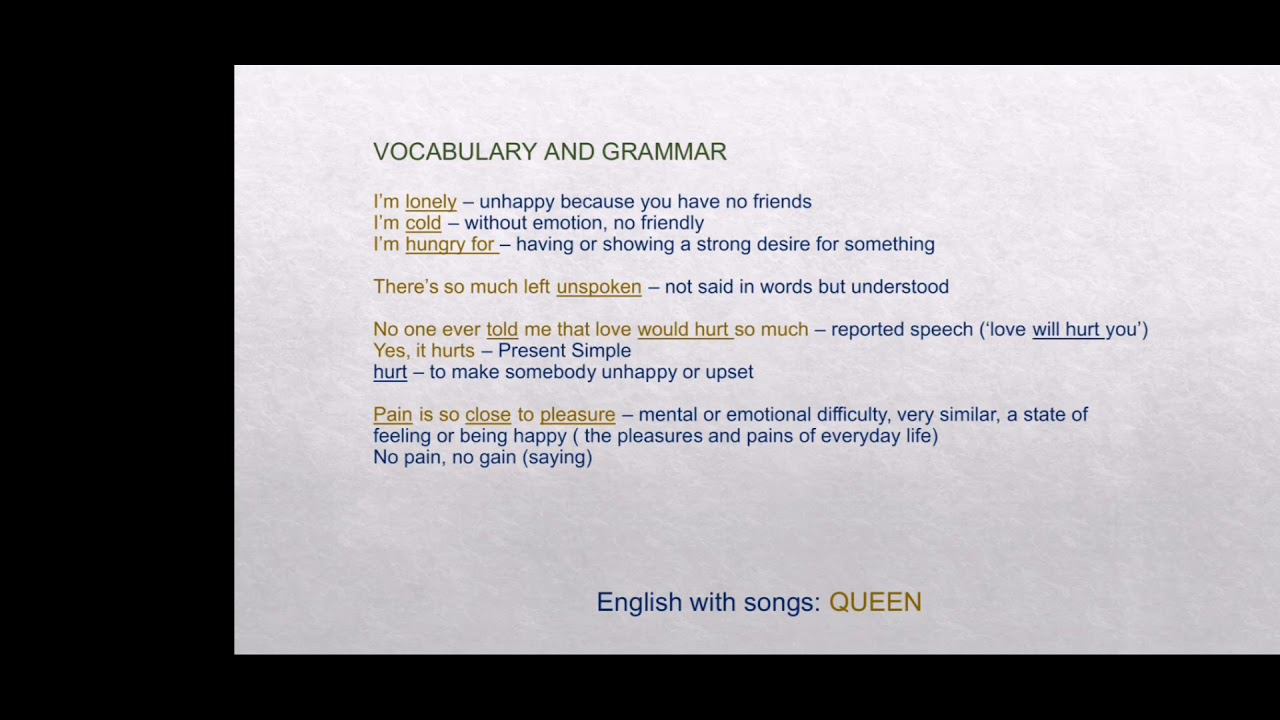3. English with songs: Queen. One Year Of Love