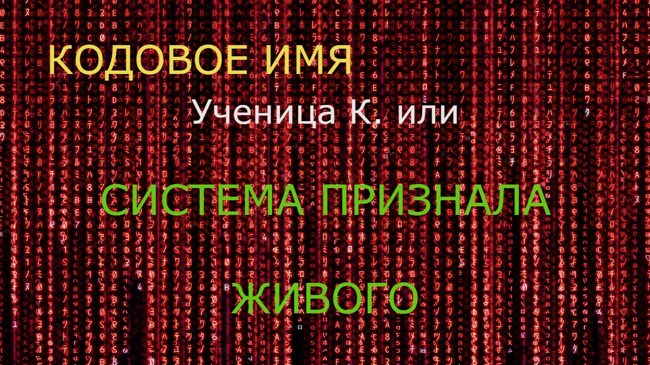 КОДОВОЕ ИМЯ Ученица К или СИСТЕМА ПРИЗНАЛА ЖИВОГО.mp4