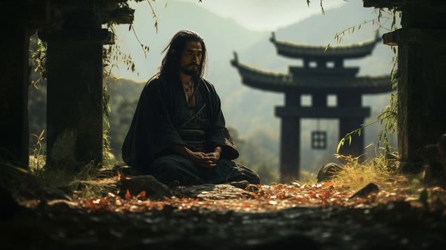 Последний самурай _ Японская дзен-музыка для сна и учебы с флейтой (1080P_HD)