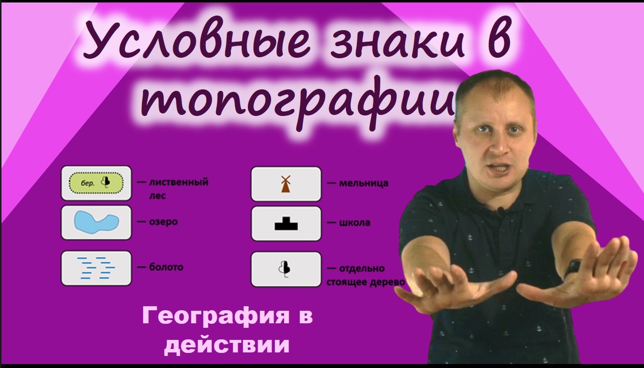 Условные знаки в топографии. География в действии!