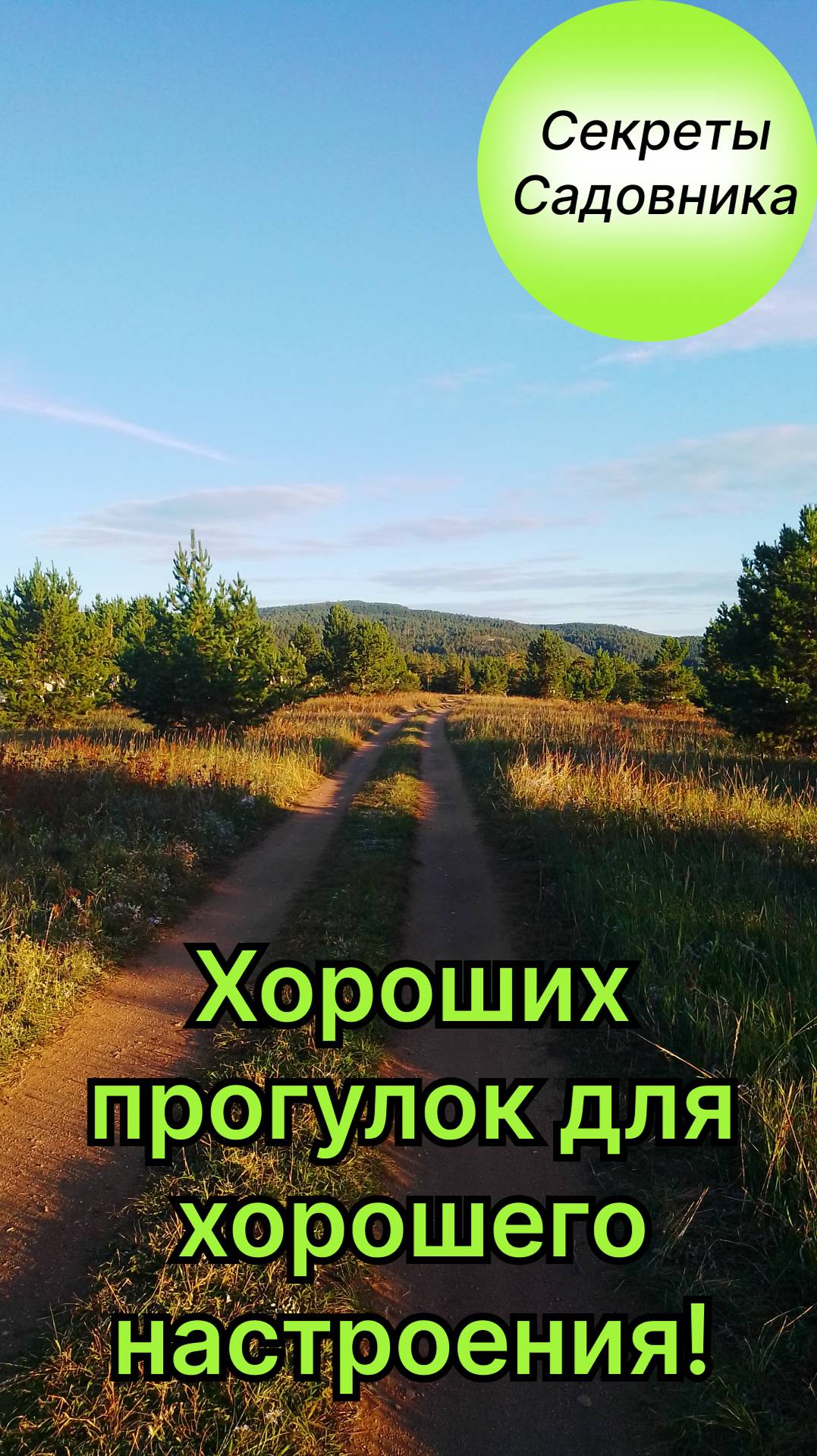 Хорошая прогулка для хорошего настроения