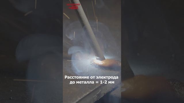 Каким должен быть наклон электрода?