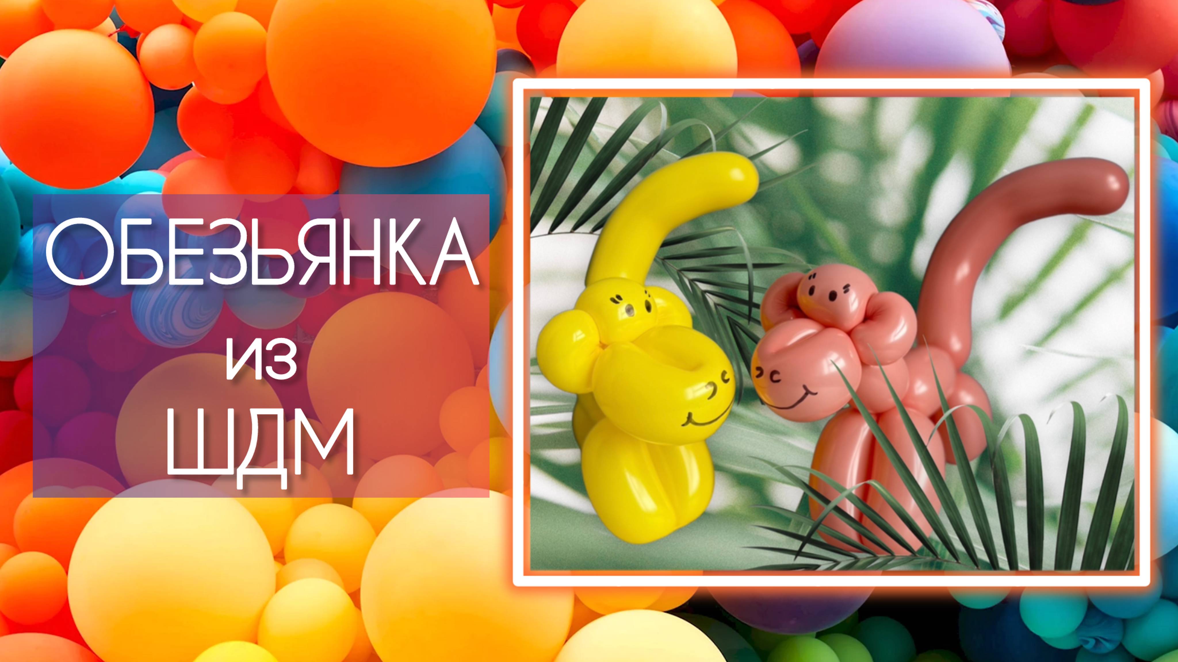 Обезьянка из воздушного шарика ШДМ
