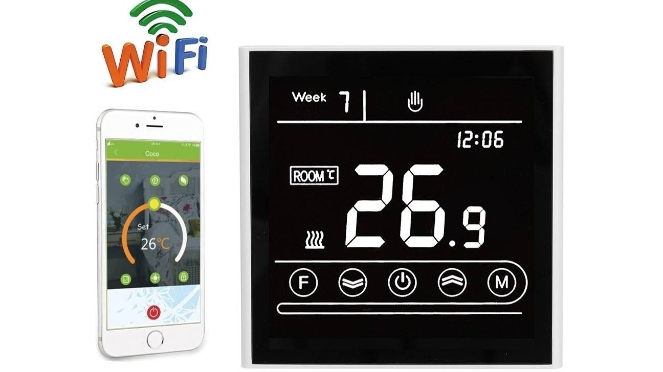 Терморегулятор MK70 BLACK Wi-Fi