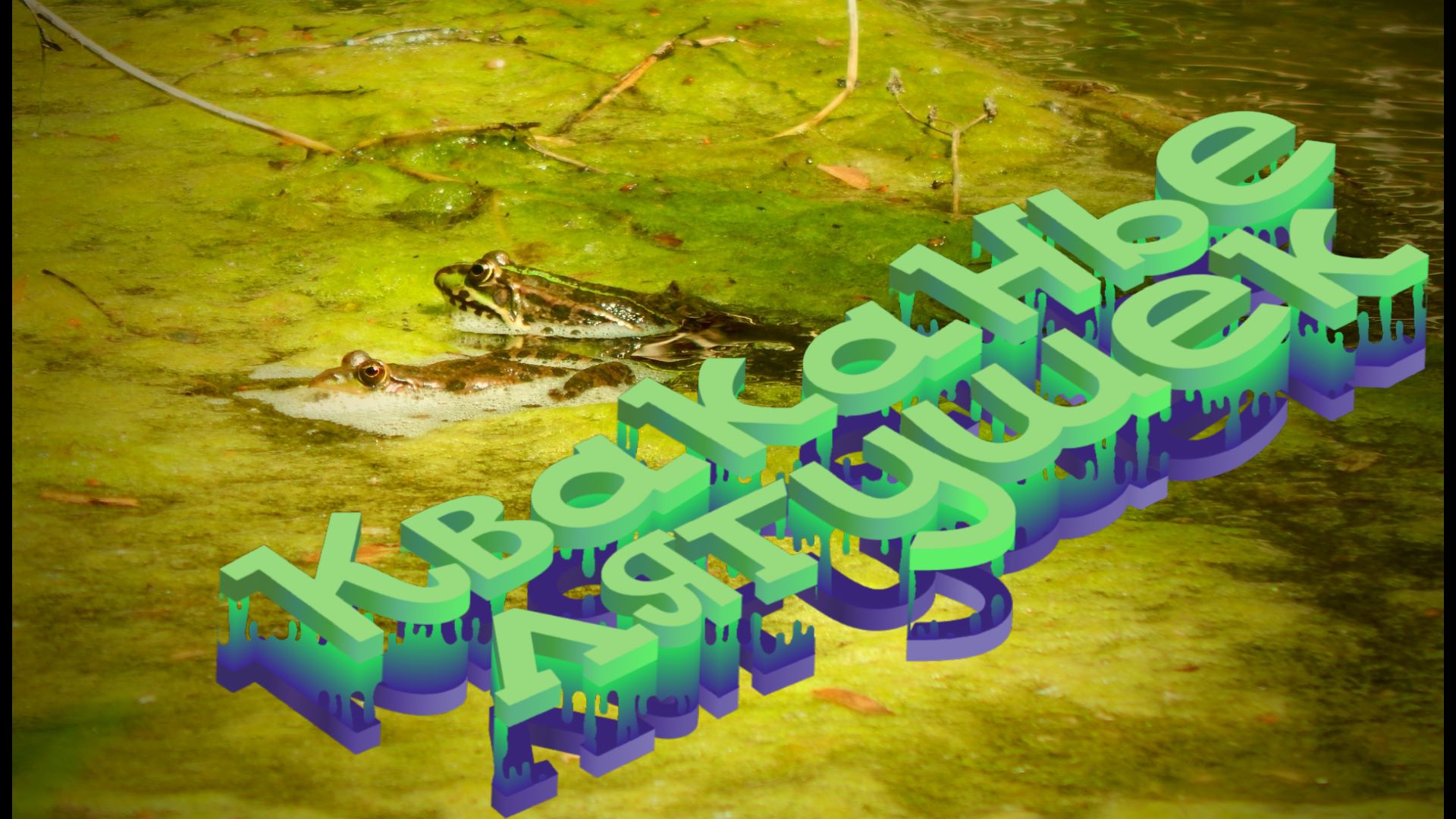 Кваканье лягушек  Croaking frogs