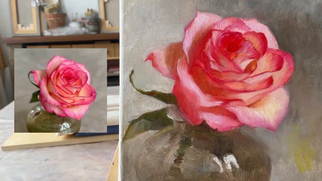 Этюд. Роза . Урок 1.2